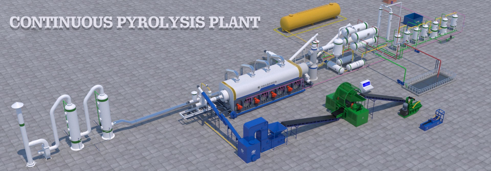 Manufacturer and supplier of fully continuous pyrolysis plant recycling ...